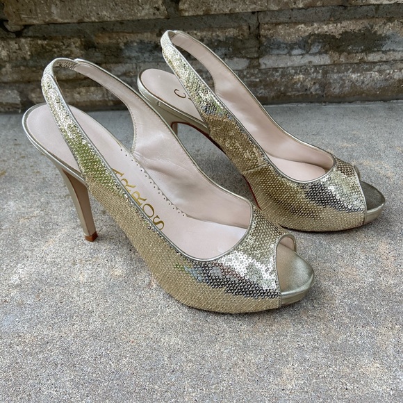Caparros | Shoes | Caparros Gold Channing Slingback Pump | Poshmark